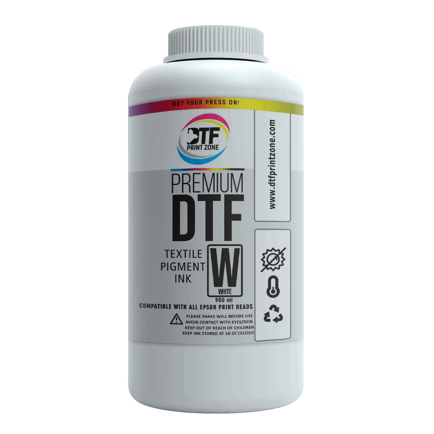 Premium White DTF Ink - 900 ML – DTF Transfer Zone